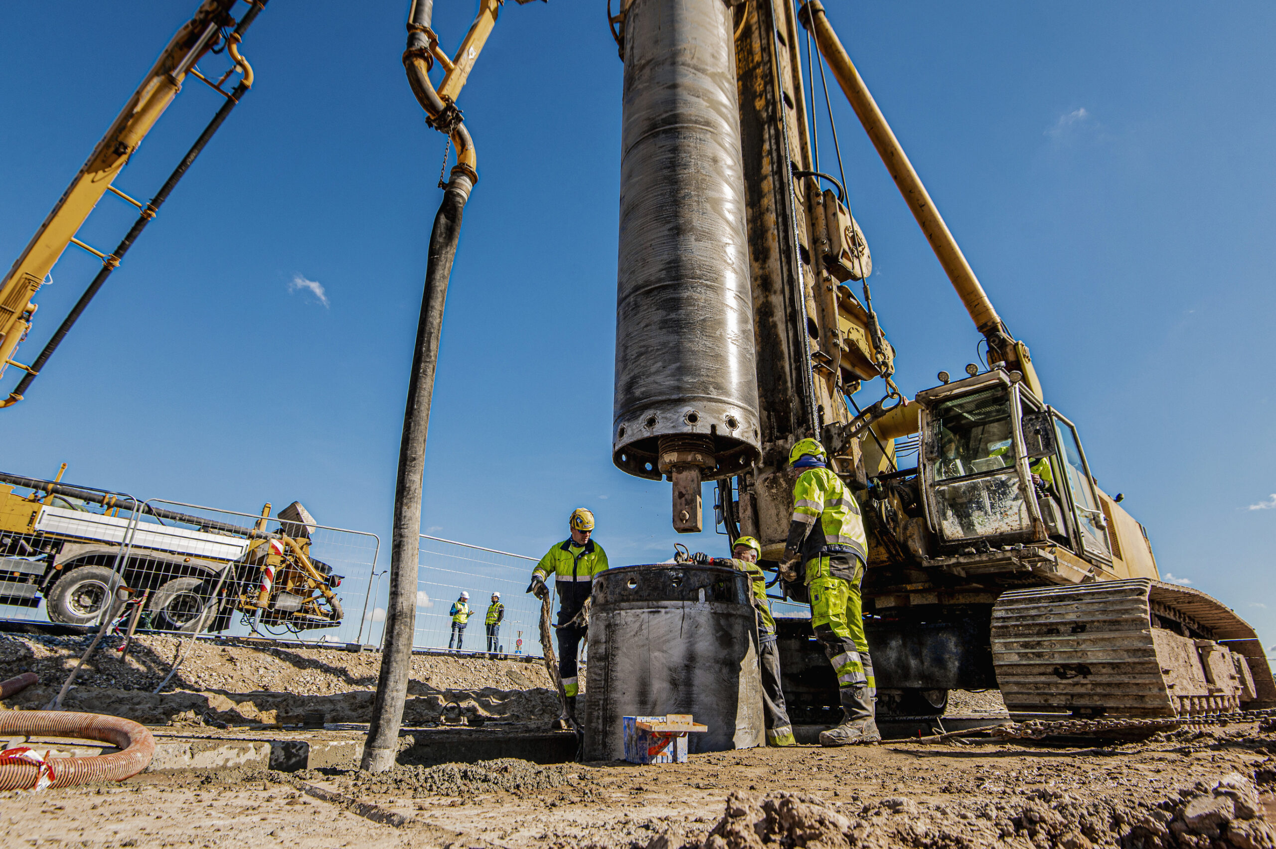 At Riga International Airport, the construction of the Rail Baltica ...